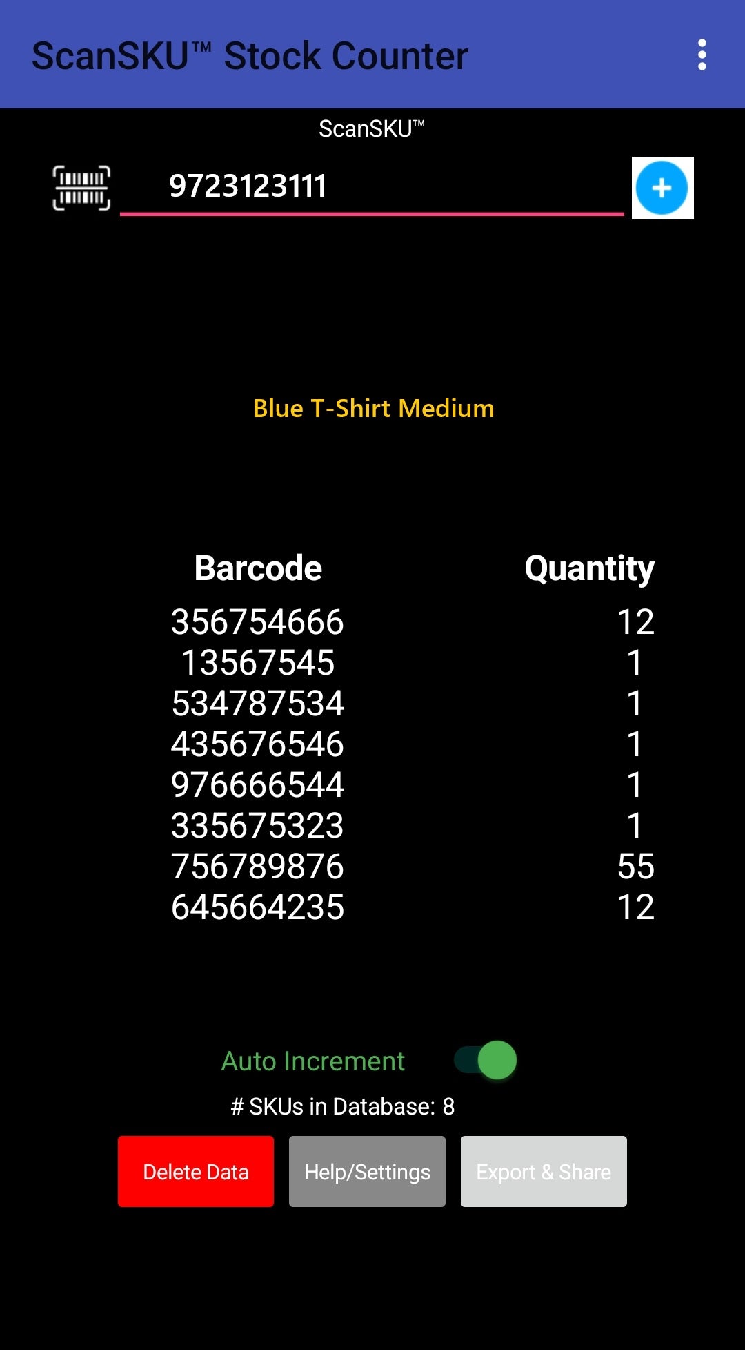 Stock Counter - ScanSKU