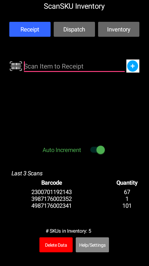 ScanSKU Inventory Mobile - ScanSKU