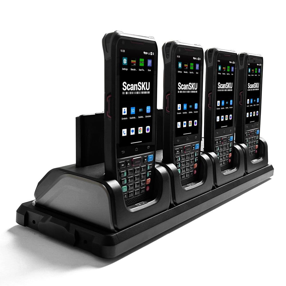 4 Slot Dock for T Series Android Barcode Scanner - ScanSKU